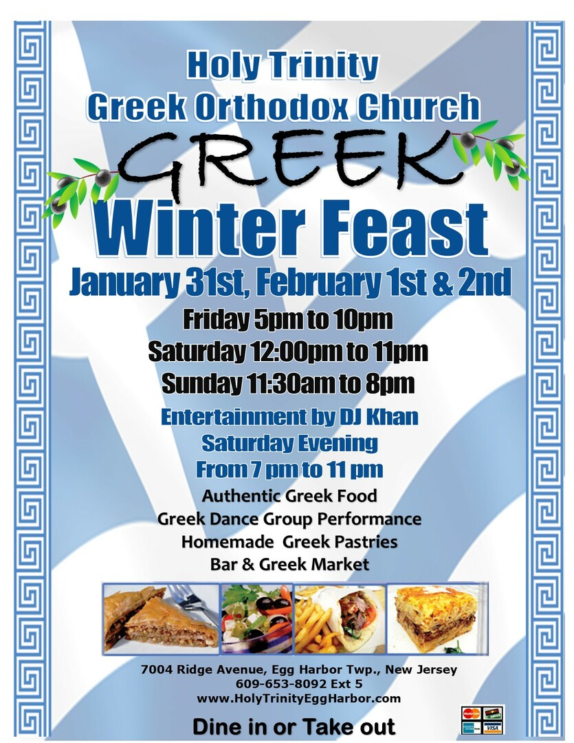 Holy Trinity’s 17th annual GREEK WINTER FEAST | Egg Harbor Township, IL ...