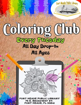 colouring club poster