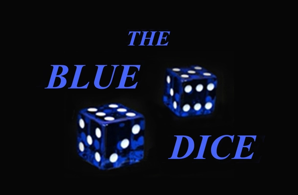 blue dice background